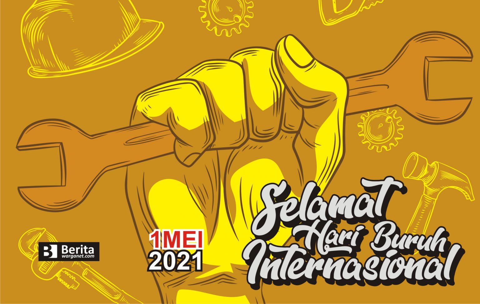 Gambar dan Poster Hari Buruh 2021 Keren - Berita Warganet