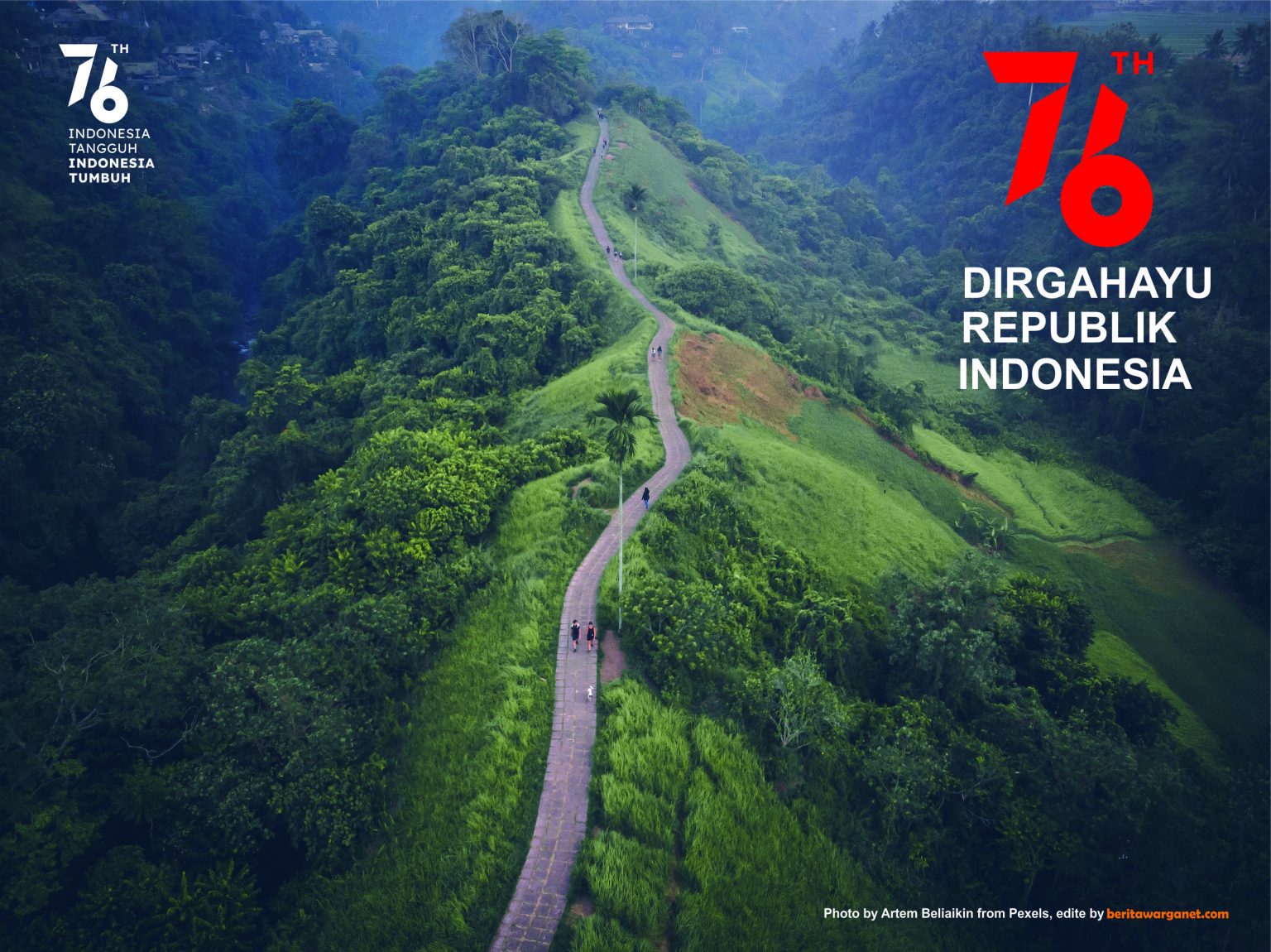 100+ Kumpulan Twibbon HUT RI 76, Gambar, Poster, Animasi, Logo dan Kata ...