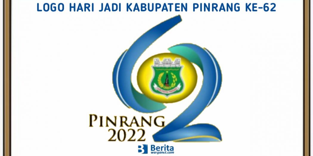 Logo Hari Jadi Kabupaten Pinrang Tahun 2022 ke-62, Format PNG PDF JPG