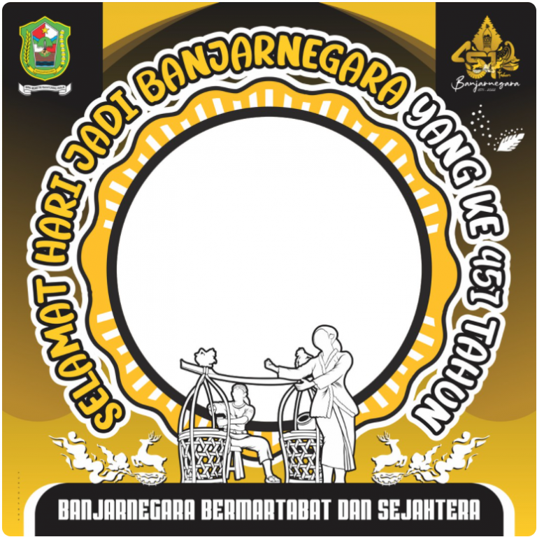 Logo Hari Jadi Banjarnegara Tahun 2022 ke-451, Format PNG PDF JPG
