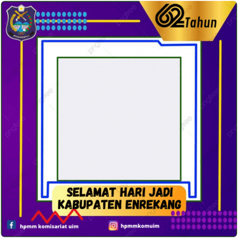 Logo Hari Jadi Enrekang Tahun 2022 ke-62, Format PNG PDF JPG