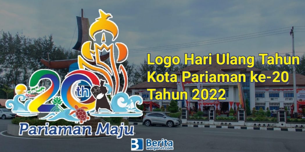 Logo HUT Kota Pariaman ke-20 Tahun 2022, Format PNG PDF JPG