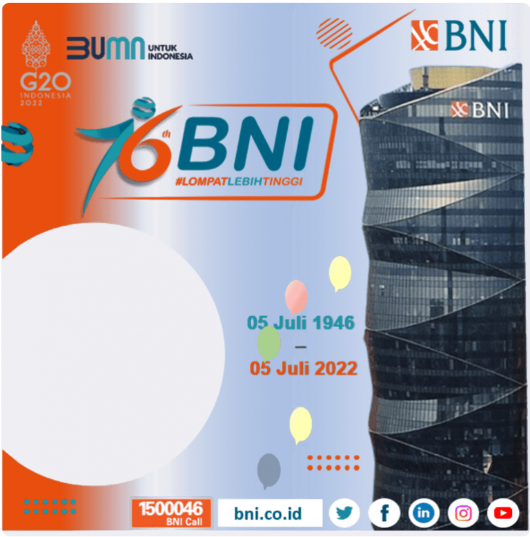 Link Twibbon HUT BNI ke-76 Tahun 2022, Klik Disini - Berita Warganet