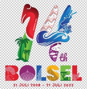 Logo HUT Kabupaten Bolsel ke-14 Tahun 2022, Download Format PNG