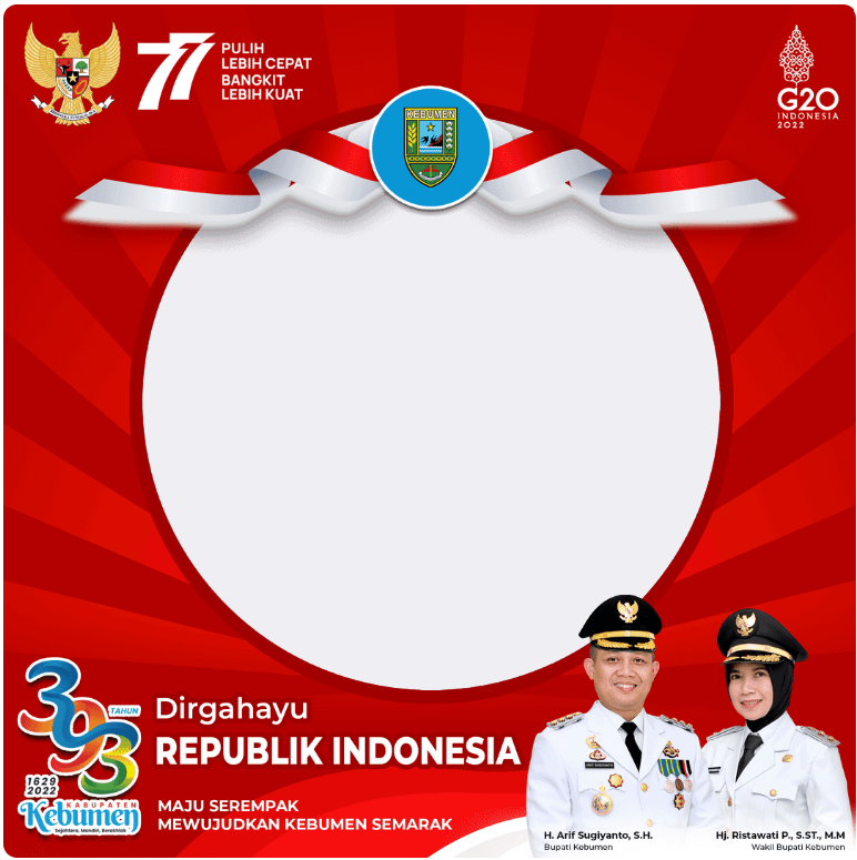 Link Twibbon Hari Jadi Kebumen ke-393 Tahun 2022, Klik Disini