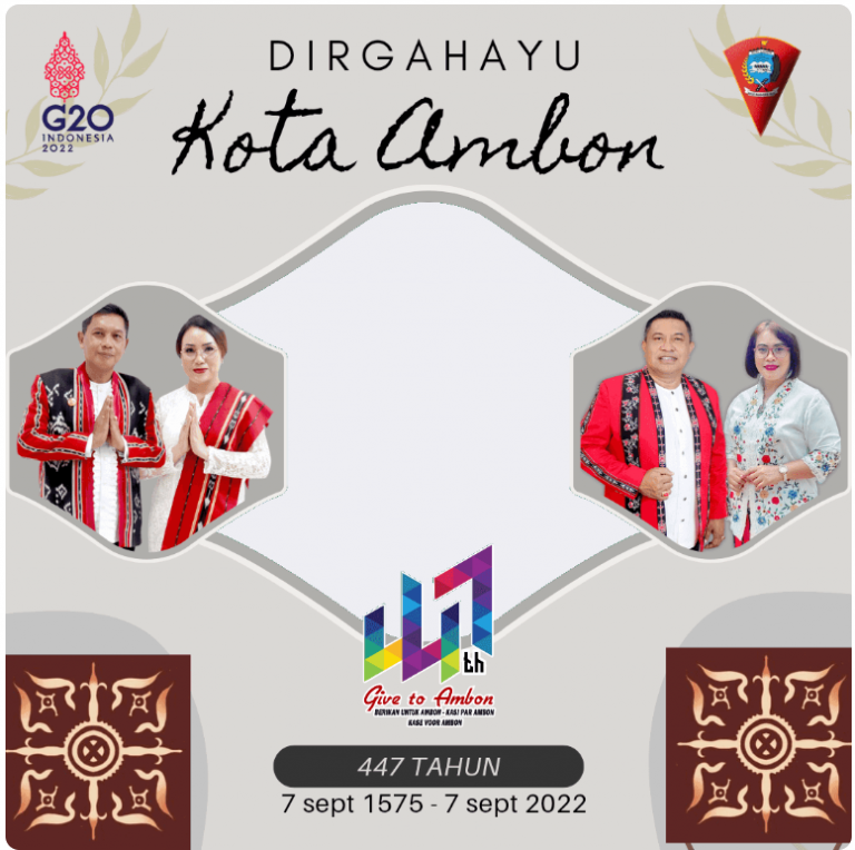 Link Twibbon Hari Jadi Ambon ke-447 Tahun 2022, Klik Disini