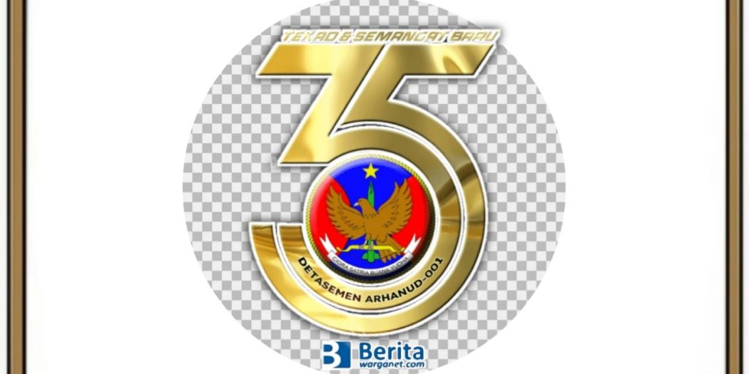 Logo HUT Detasemen Arhanud 001 ke-35 Tahun 2022, Format PNG